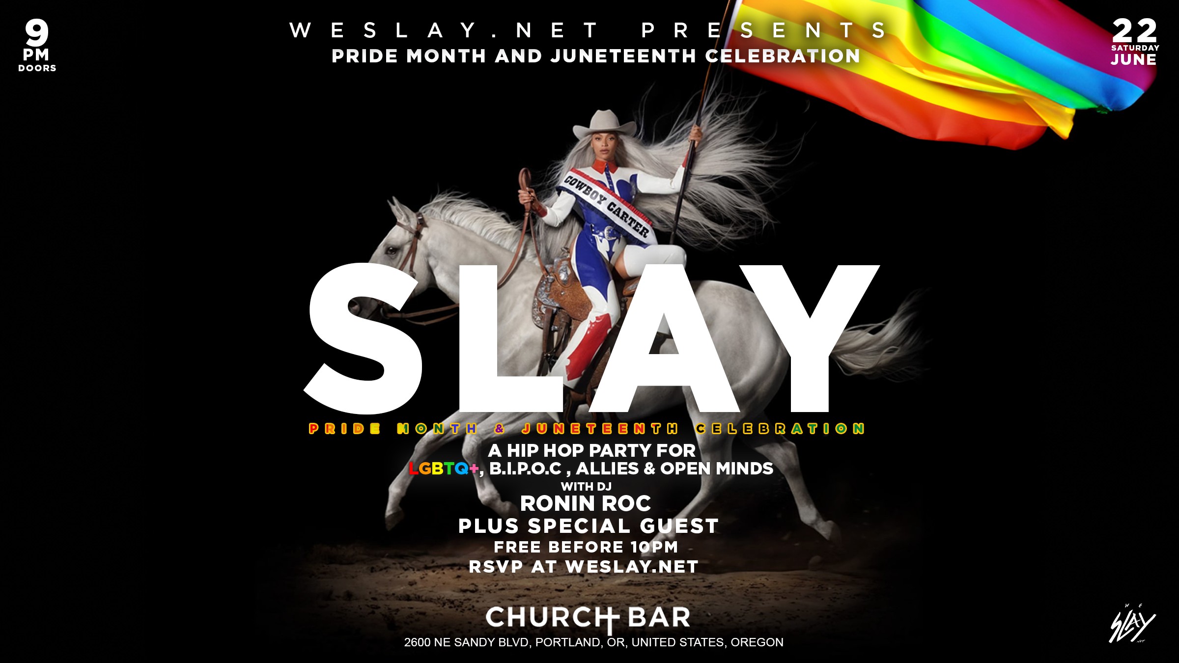 Slay Pride Month & Juneteenth Celebration Tickets | Church Bar ...