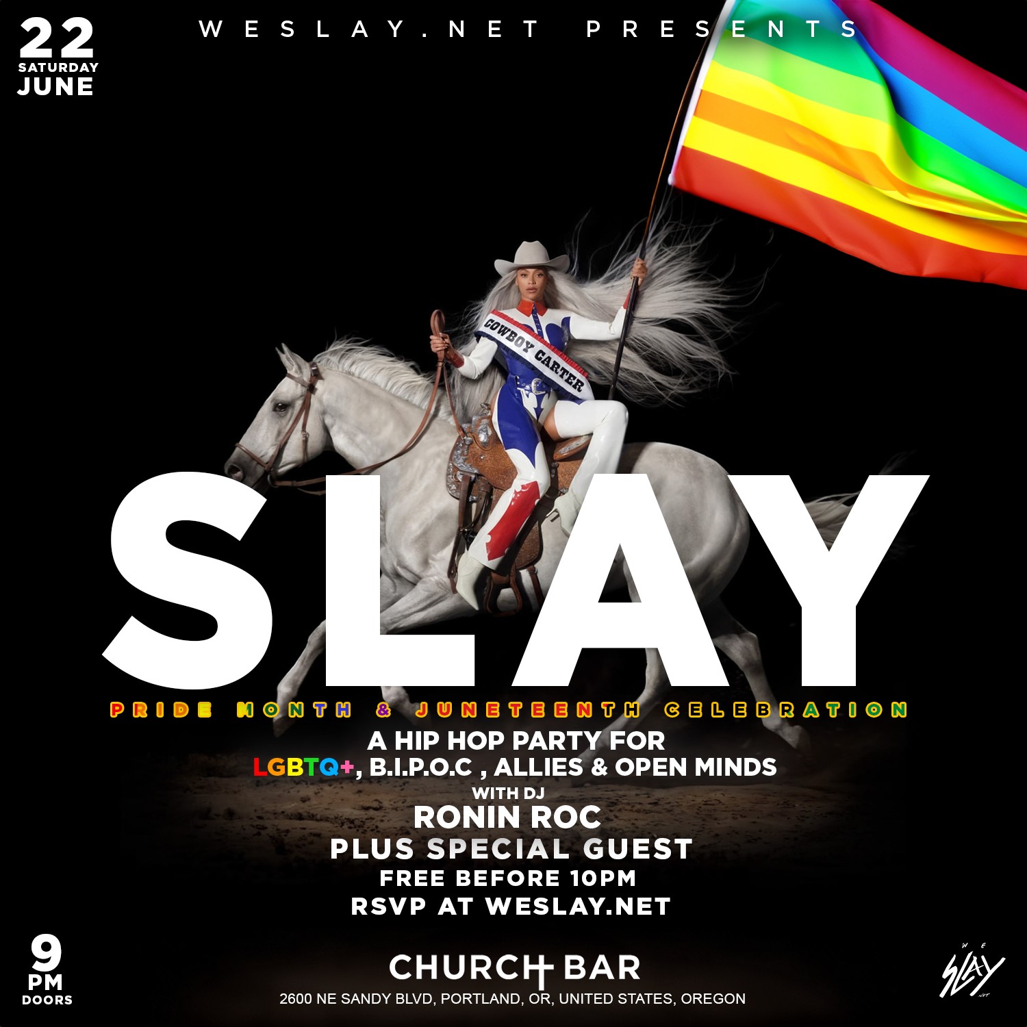 Slay Pride Month & Juneteenth Celebration Tickets | Church Bar ...