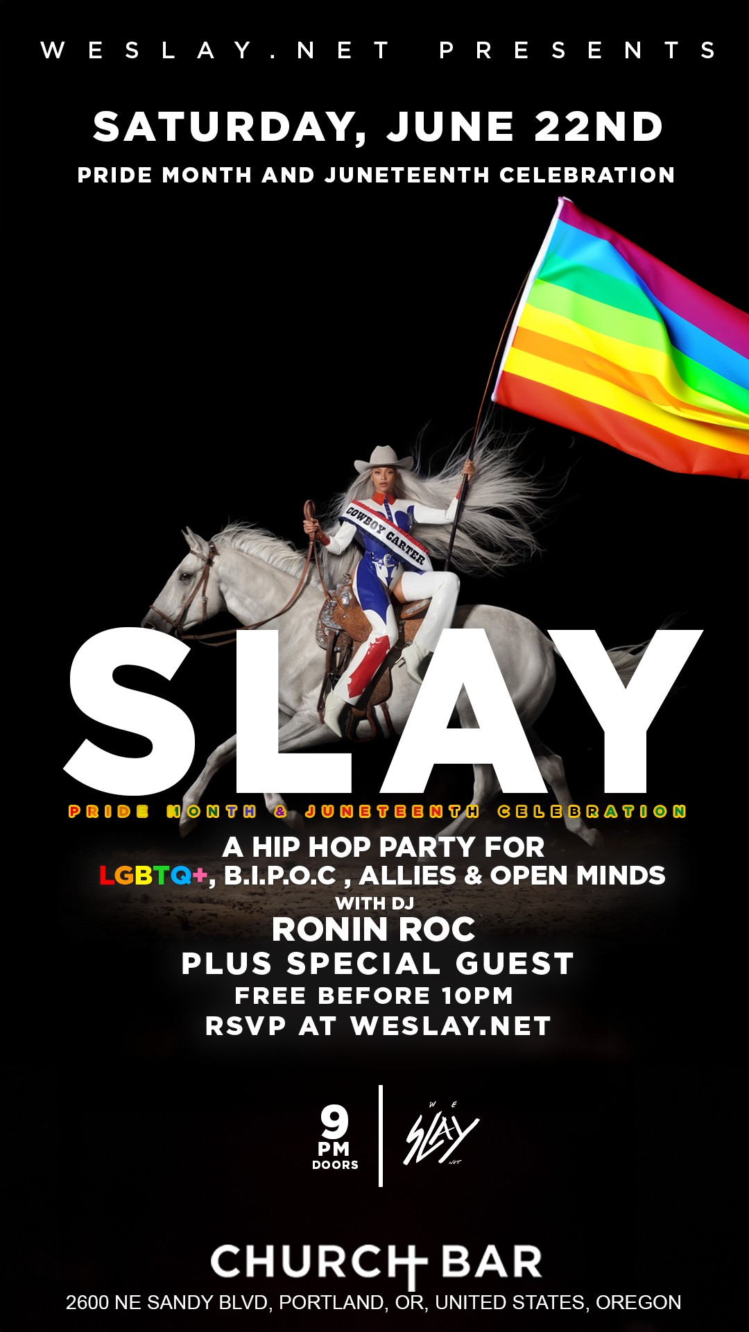 Slay Pride Month & Juneteenth Celebration Tickets | Church Bar ...